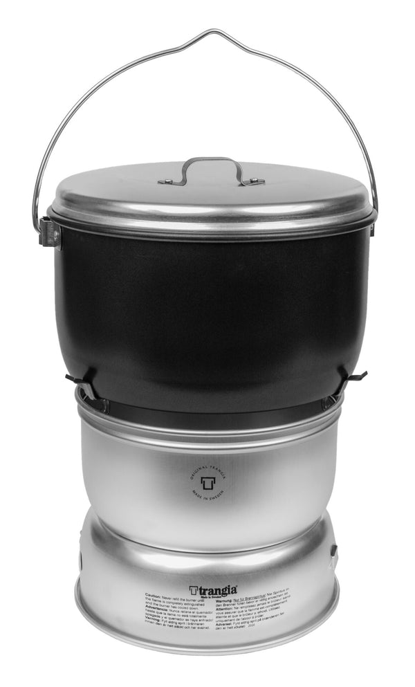 Trangia Billy Cooking Pot with High Lid 4.5L Black - Go Camping ...