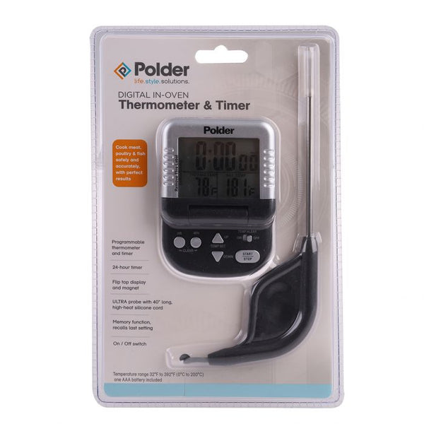 Polder In-Oven Thermometer & Timer - Go Camping & Overlanding