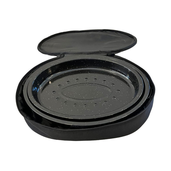 OZ Braai Braai Mate Roaster / Meat Bucket with Canvas Bag - Go Camping ...